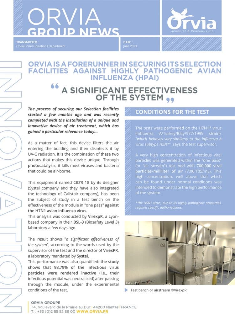 June 2023 - Encouraging results for securing our selection's breeding ...
